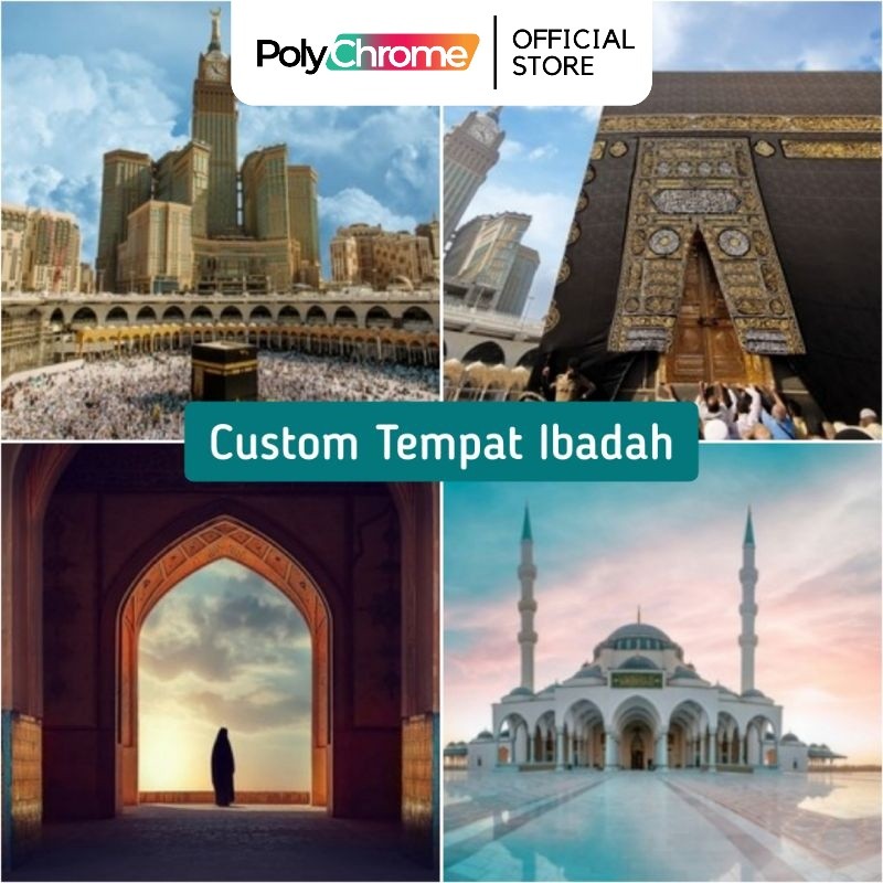 Jual [High Quality] Wallpaper Custom HD Makkah Tempat Ibadah Kantor ...