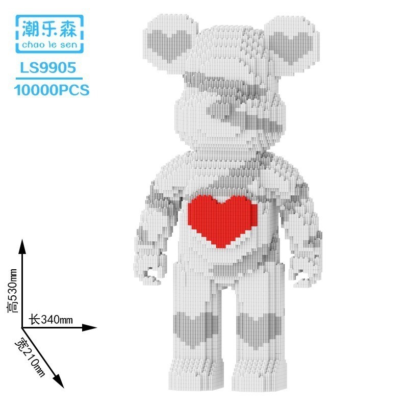 Jual WO17 11000pcs Nano Block violent Bear Series Bricks Education Nano ...