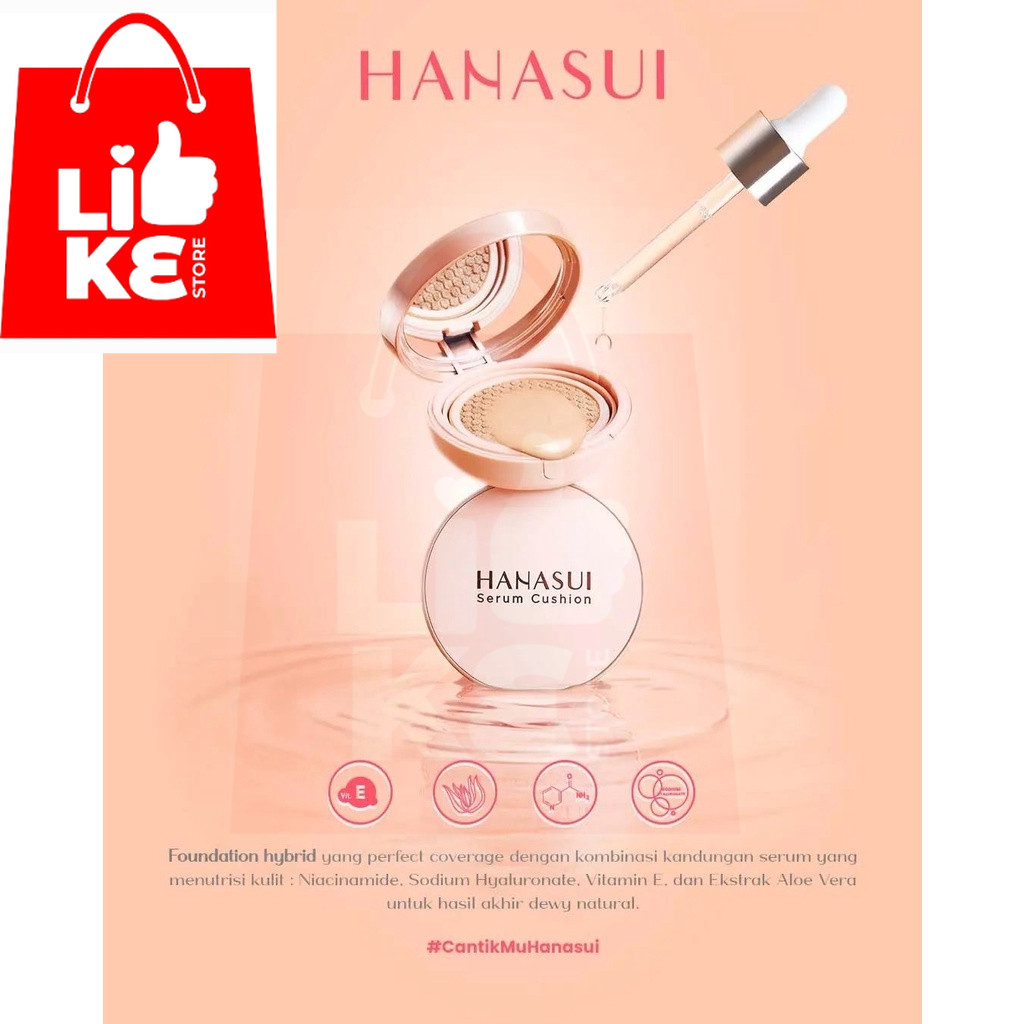 Jual Hanasui Bedak Serum Cushion | Shopee Indonesia
