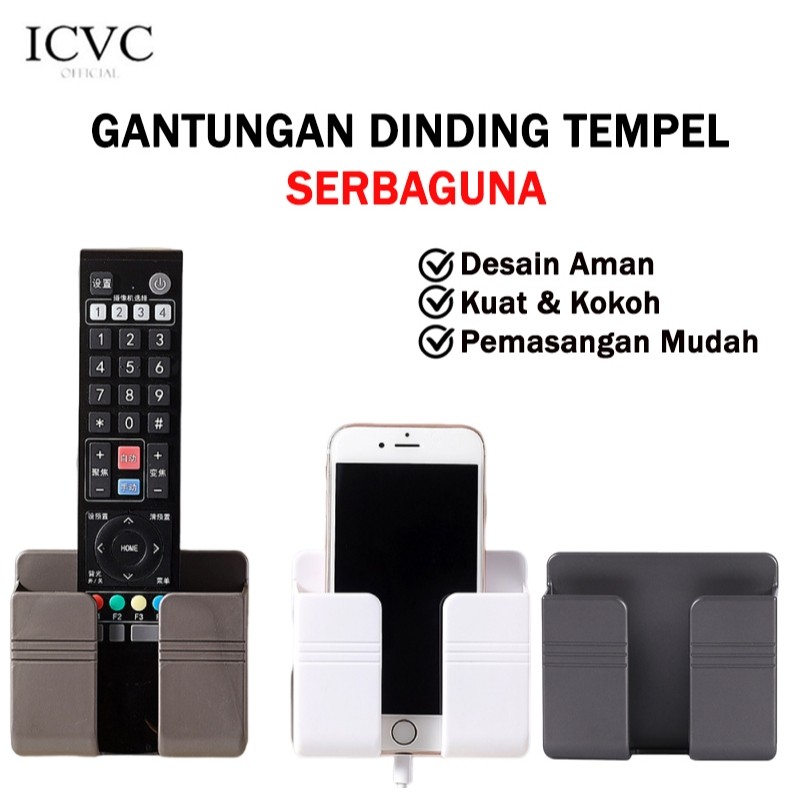 Jual Holder Tempel Dinding Tempat Charger Hp Remote TV AC Rak Gantung ...