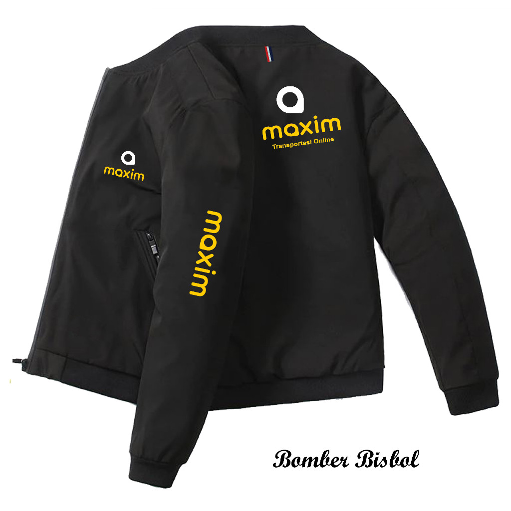 Jual Jaket Maxim Bomber Bisbol/ Jaket Maxim Hitam/ Jaket Maxim Murah ...