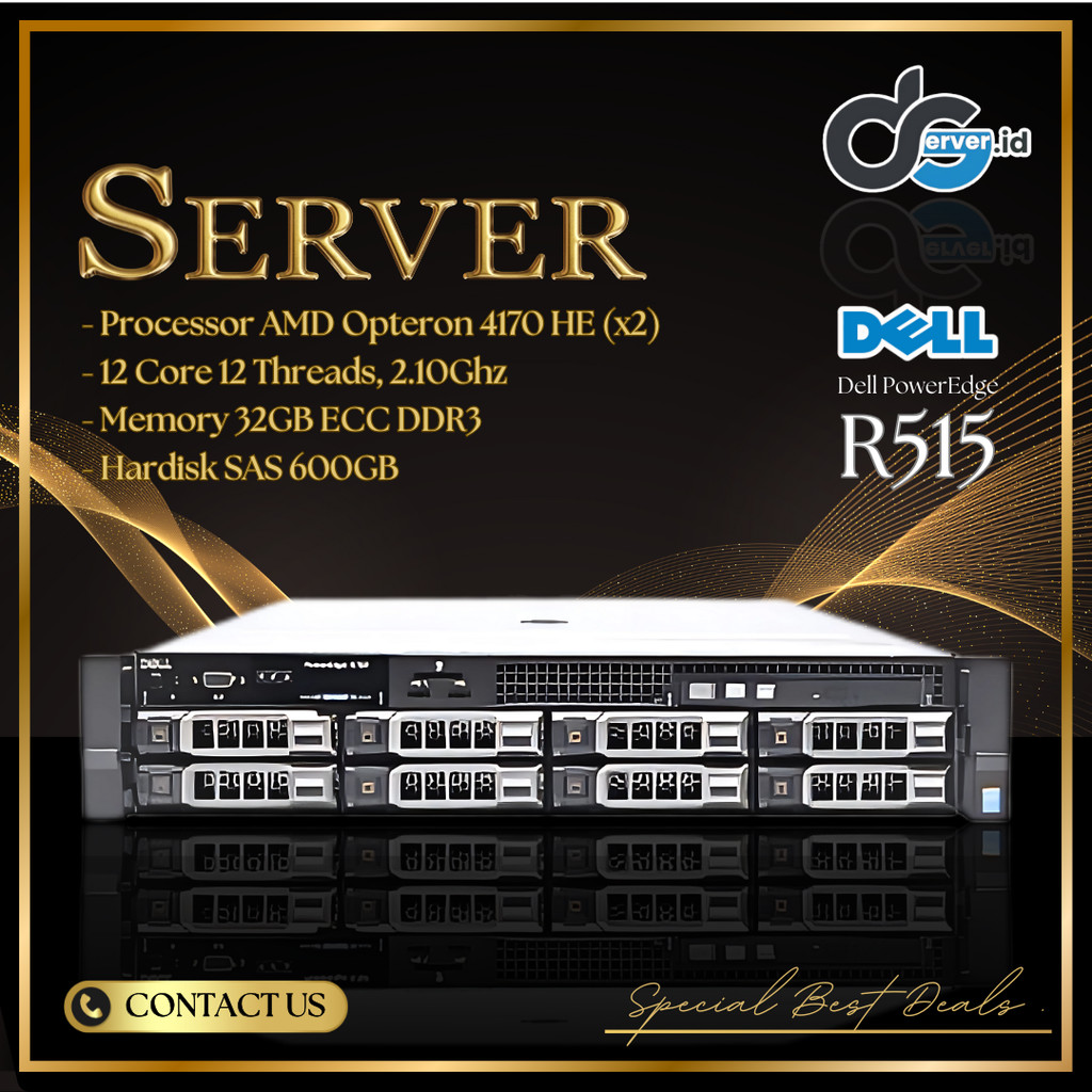 Jual Server Dell Poweredge R515 Rackmount Server | Shopee Indonesia