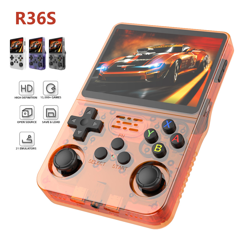Jual R36S Retro Handheld Video Game Console Linux System 3.5 Inch IPS ...