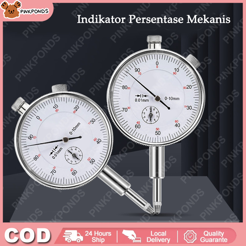Jual Indikator Persentase Mekanis 0-10mm Pengukur Pengukur Derajat Kalibrasi Derajat Dial Analog ...