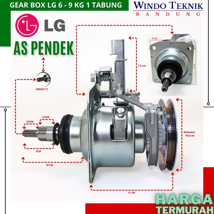 Jual GEAR BOX MESIN CUCI LG 1 TABUNG | GEAR BOX AUTOMATIC LG | GEAR BOX ...