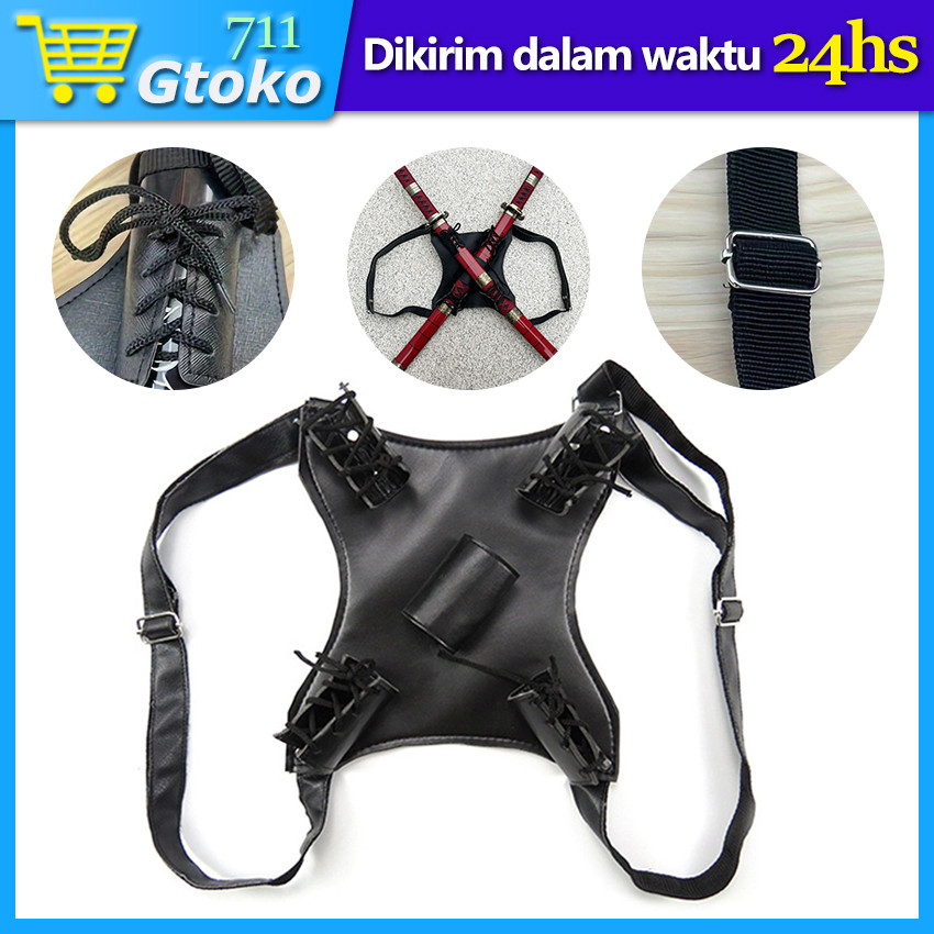 Jual Harness Dual Sword Belt Pedang Katana Samurai Aksesoris Cosplay ...