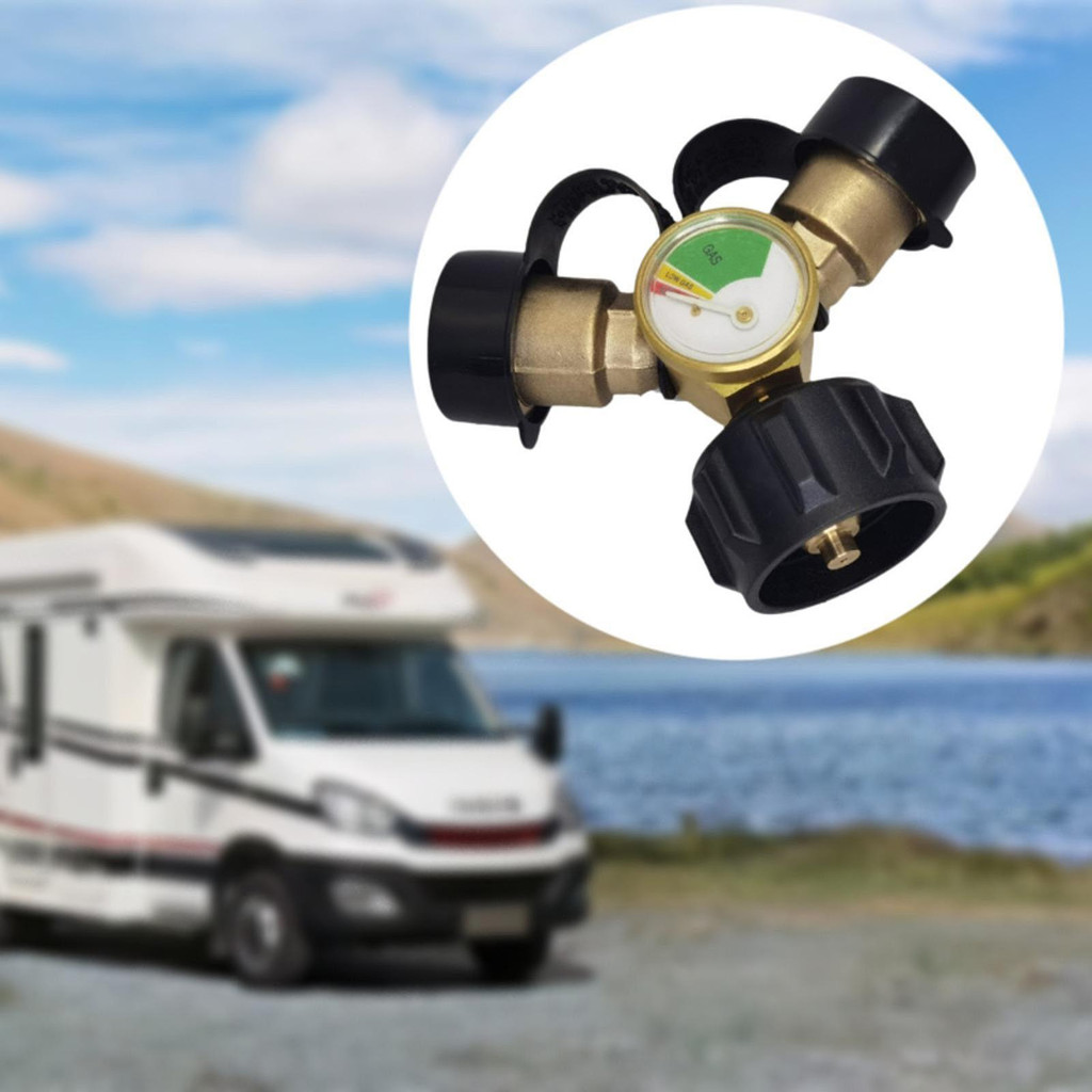 Jual Propane Tank Y Model Adapter Monitor the Remaining Gas Capacity ...