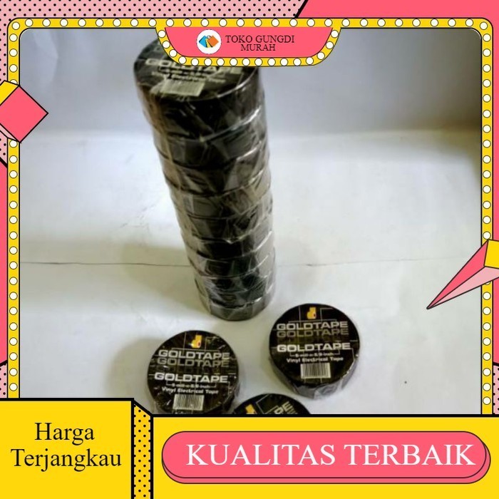Jual Lakban listrik / isolasi listrik Goldtape 5mill x 5/8 inch ...