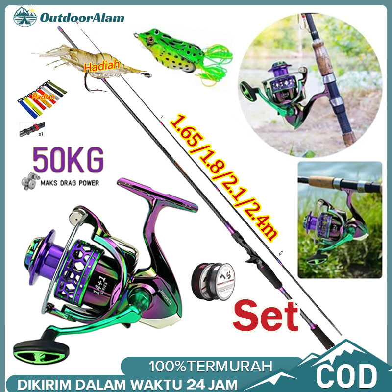 Jual Pancing Set Lentur UL Joran 180-210cm 12+1BB Reel Pancingan Set ...