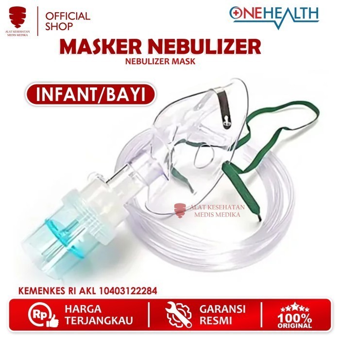 Jual OneHealth Masker Nebulizer Bayi Nebuliser Mask Udara Bantu Uap ...