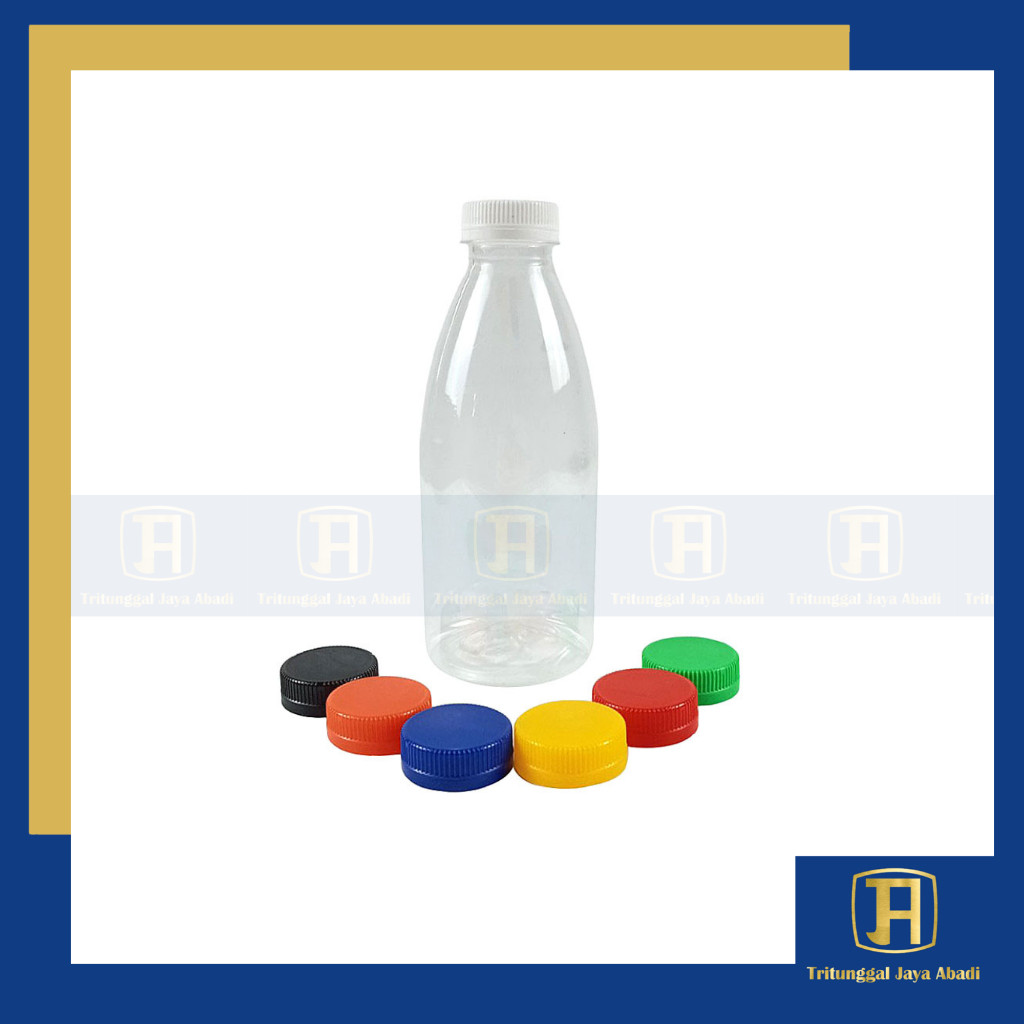 Jual Botol Cantik 350ml PET – Botol Minuman dengan Tutup Warna-warni ...