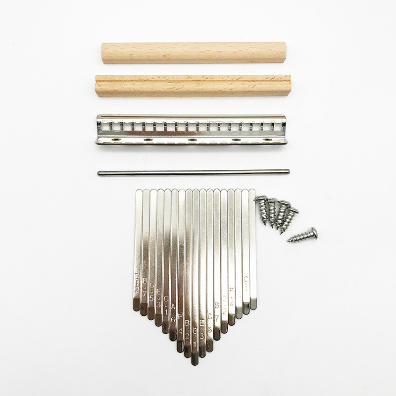 Jual 8 Tone Kalimba Keys DIY Metal Kalimbas Keyboards 21 Key Parts ...