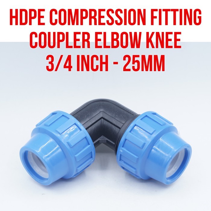 Jual THNK Coupler 25mm 25 mm 3/4" 3/4 inch Knee Siku HDPE Sambungan ...