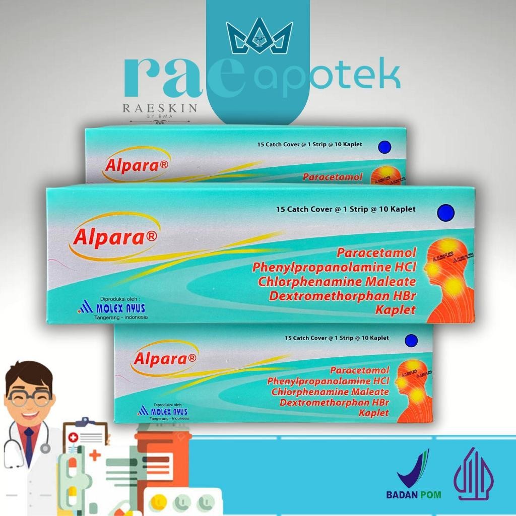 Jual Alpara Strip isi 10 Kaplet / Mengatasi Flu seperti Demam, Sakit ...