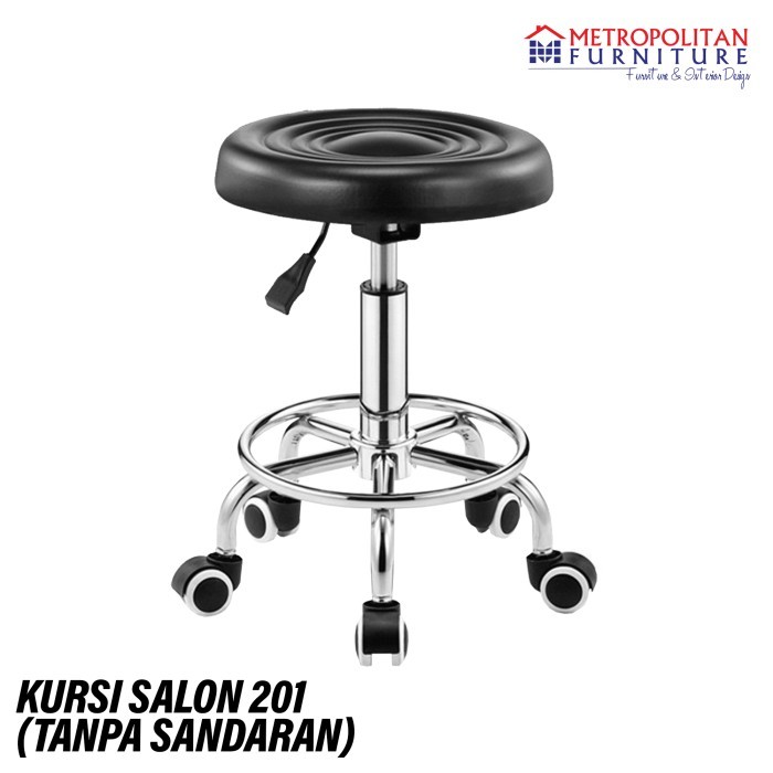 Jual Kursi Salon Hidrolik Bulat / Barstool / Kursi Lab Roda - 201 ...