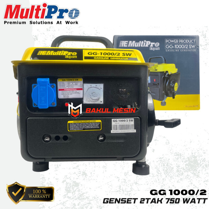 Jual mesin genset 2tak Gg1000 multipro GG 1000 generator set 750 watt | Shopee Indonesia