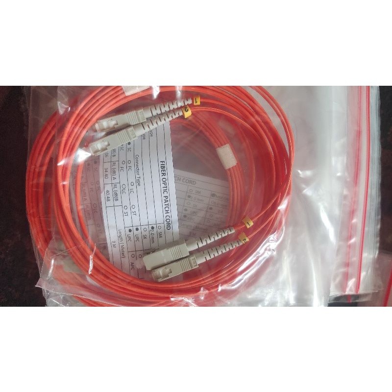 Jual patcord multimode sc-sc 3m duplex | Shopee Indonesia