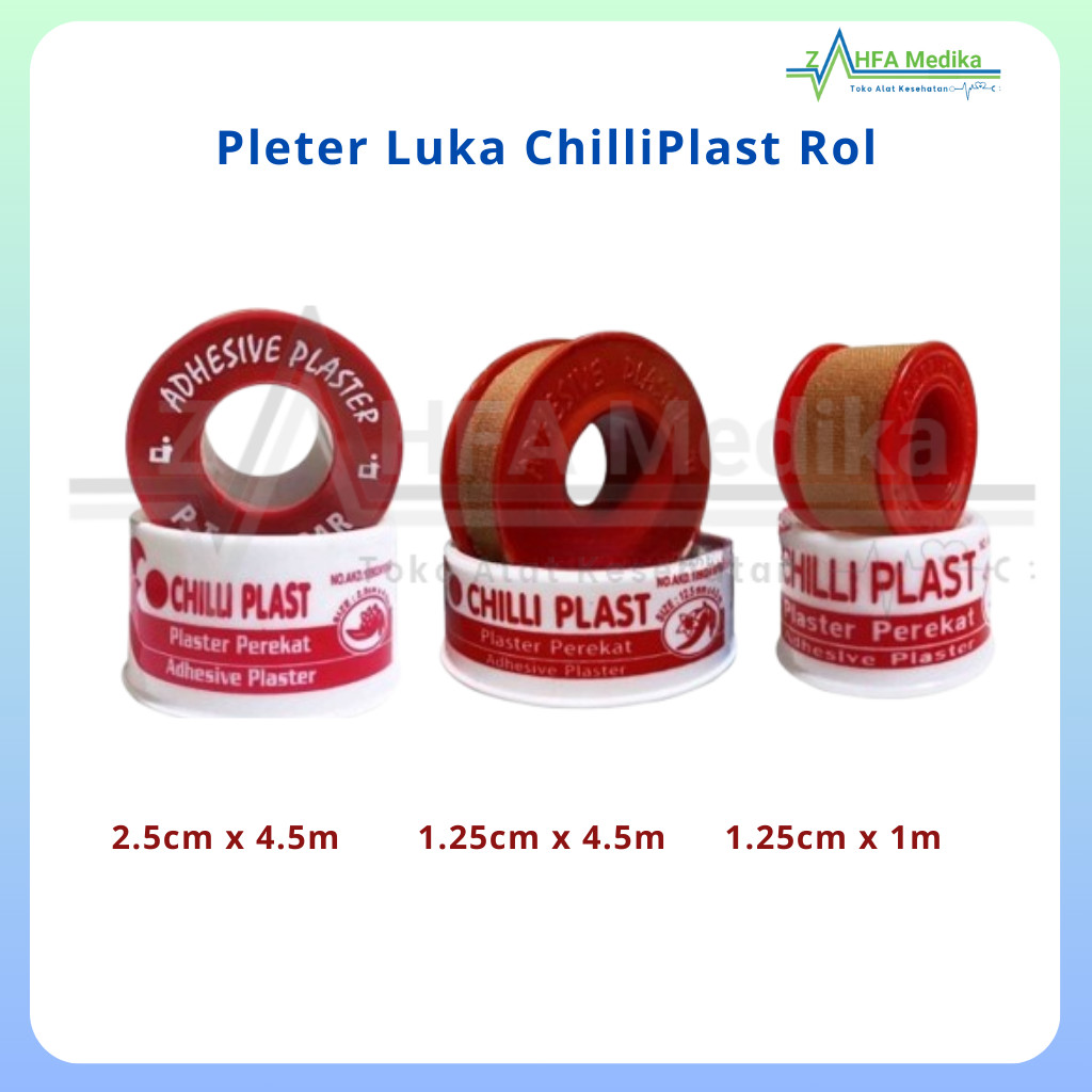 Jual Plaster Luka Chilli Plast Roll / Plester Perekat Chili Plast ...