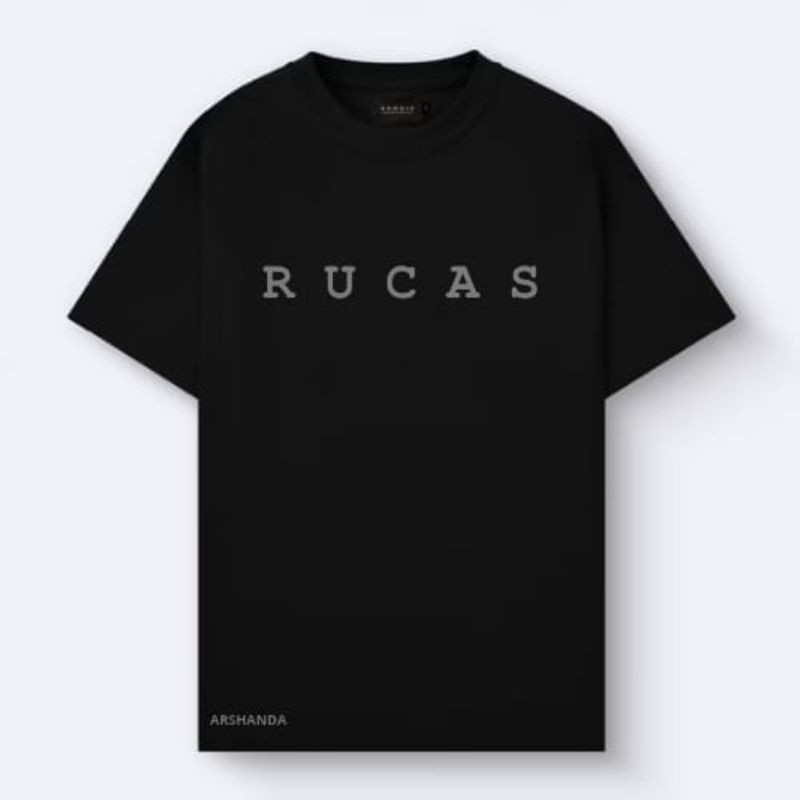 Jual Rucas T-Shirt Little Text Hitam S-XXL | Shopee Indonesia