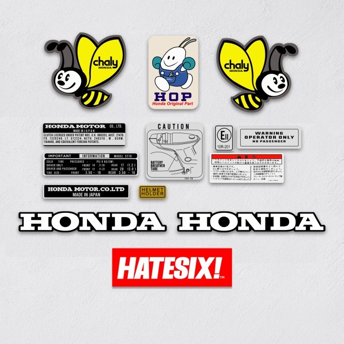 Jual Sticker Decal Honda Chaly CF50 Hatesix | Shopee Indonesia