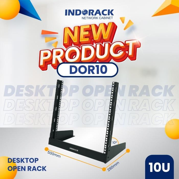 Jual DOR10 Indorack 10U Desktop Open Rack 19" Desktop Depth 290mm Rak Audio | Shopee Indonesia