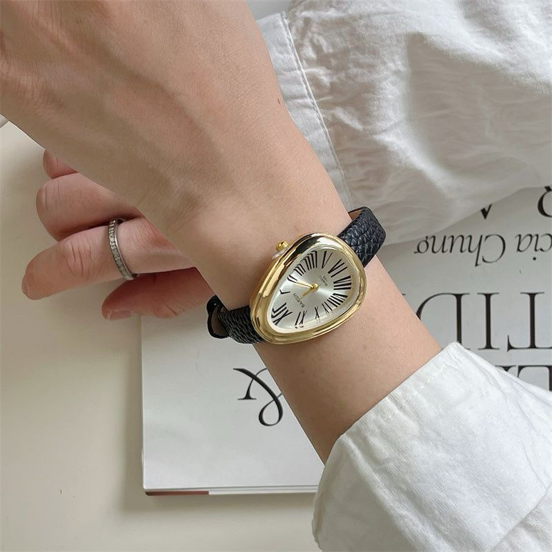 Jual Nuoxi Jam Tangan Wanita Barsh Romawi Jam Tali Kulit Jam Analog ...