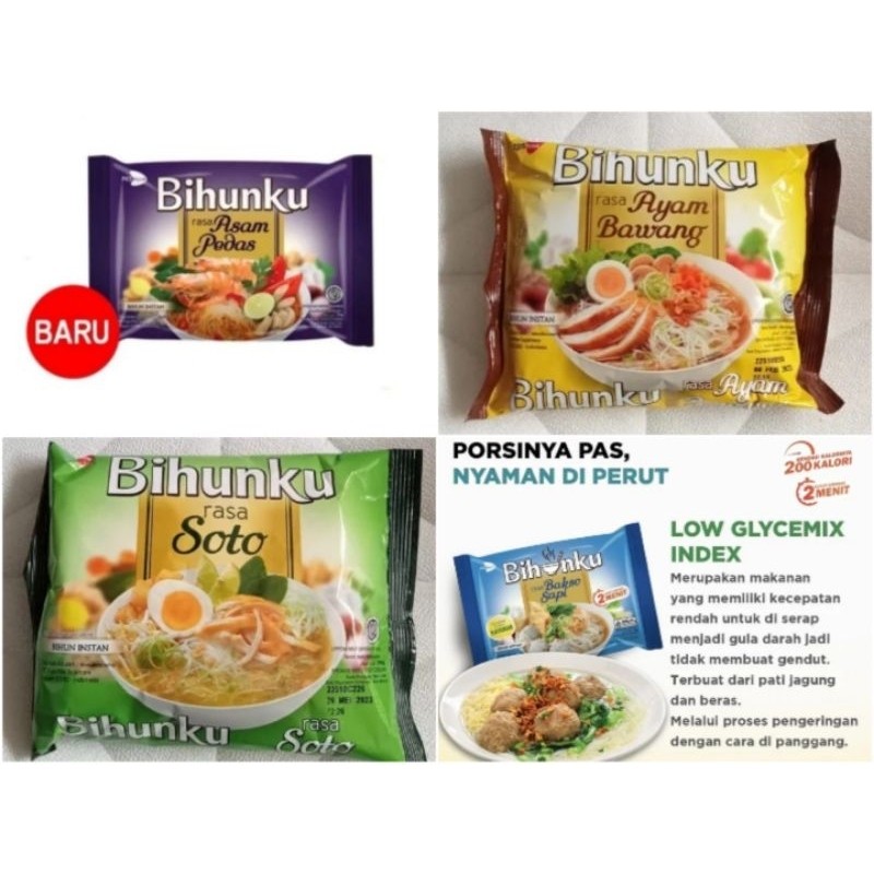 Jual Bihunku Rasa Soto / Ayam Bawang / Bakso Sapi Dan Asam Pedas ...