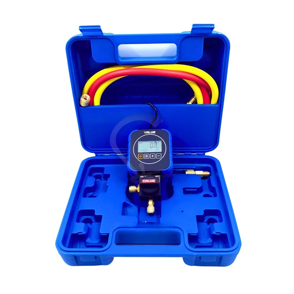 Jual Manifold AC Value R32 R410a R22 Digital Single Gauge VRM1-0101i ...