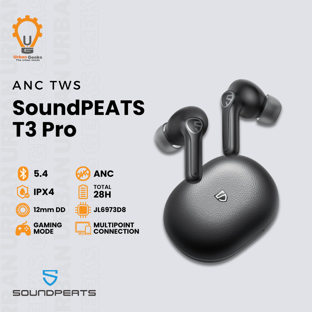 Jual SoundPEATS T3 Pro True Wireless with Dual Mic AI Call Noise ...