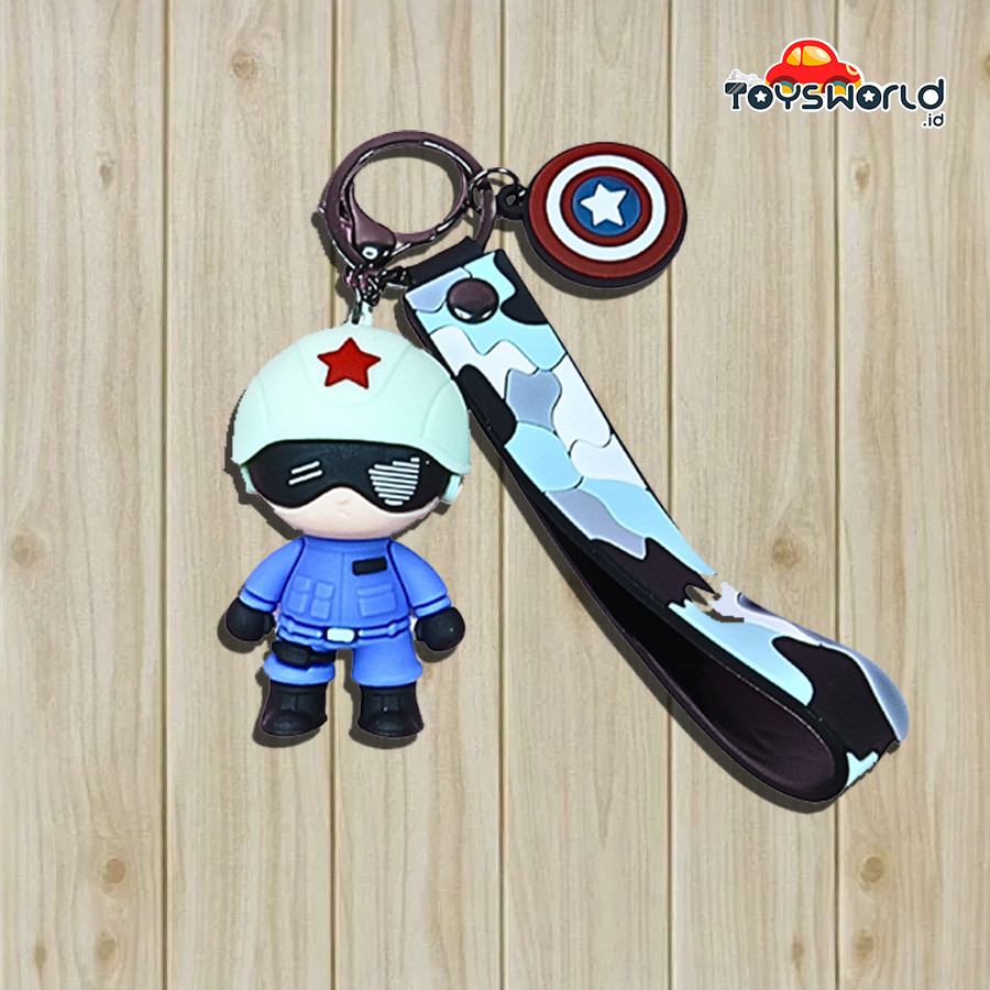 Jual Keychain Karakter Captain America | Shopee Indonesia