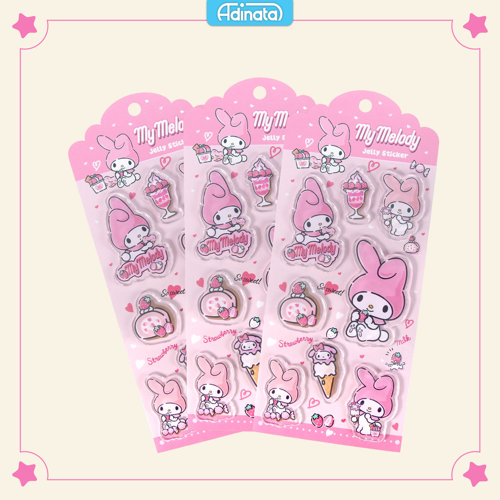 Jual My Melody Jelly Stickers 2413-6156 - Adinata / Sticker | Shopee ...