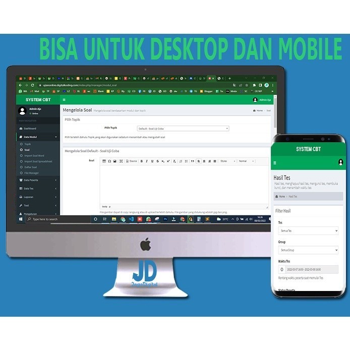 Jual Aplikasi Ujian Online CBT Siswa Mahasiswa berbasis web | Shopee ...
