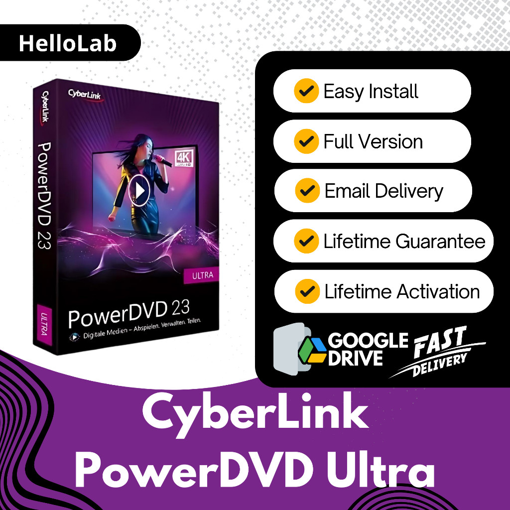 Jual CyberLink PowerDVD Ultra 23 Full Version | Shopee Indonesia