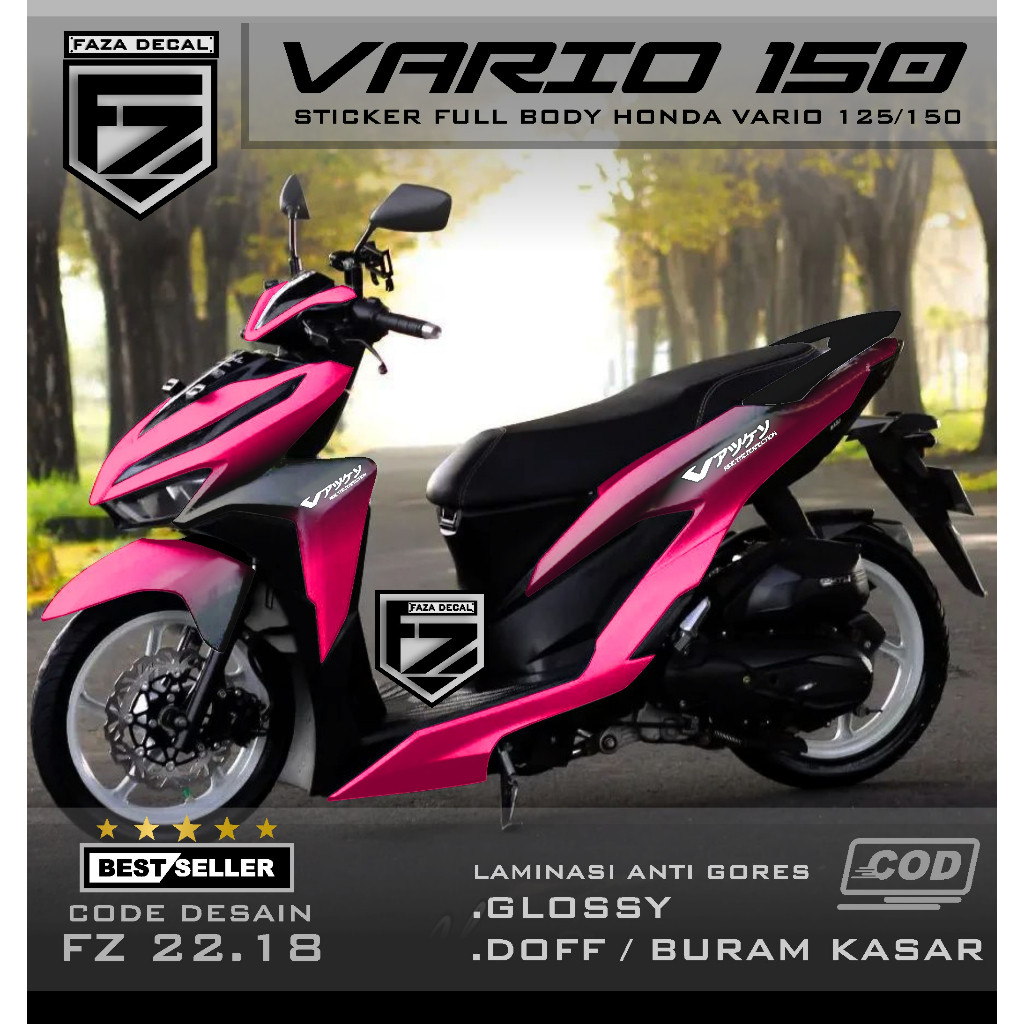 Jual DECAL VARIO 150 NEW FULL BODY - STICKER VARIO 125/150 FULL BODY ...