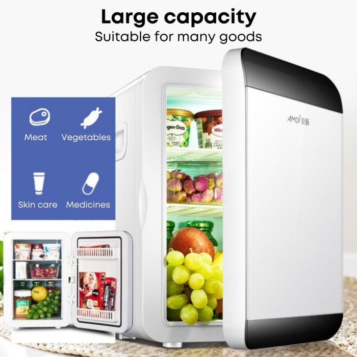 Jual Kulkas Mini mobil Portable Car home Refrigerator Kulkas 16 Liter ...