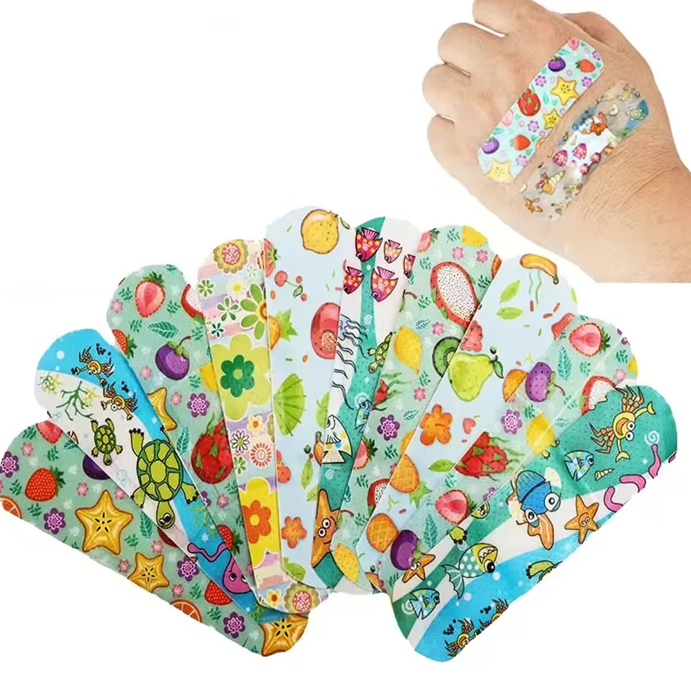 Jual Cartoon Pattern Waterproof Hemostasis Band Aid Stickers for Kids ...
