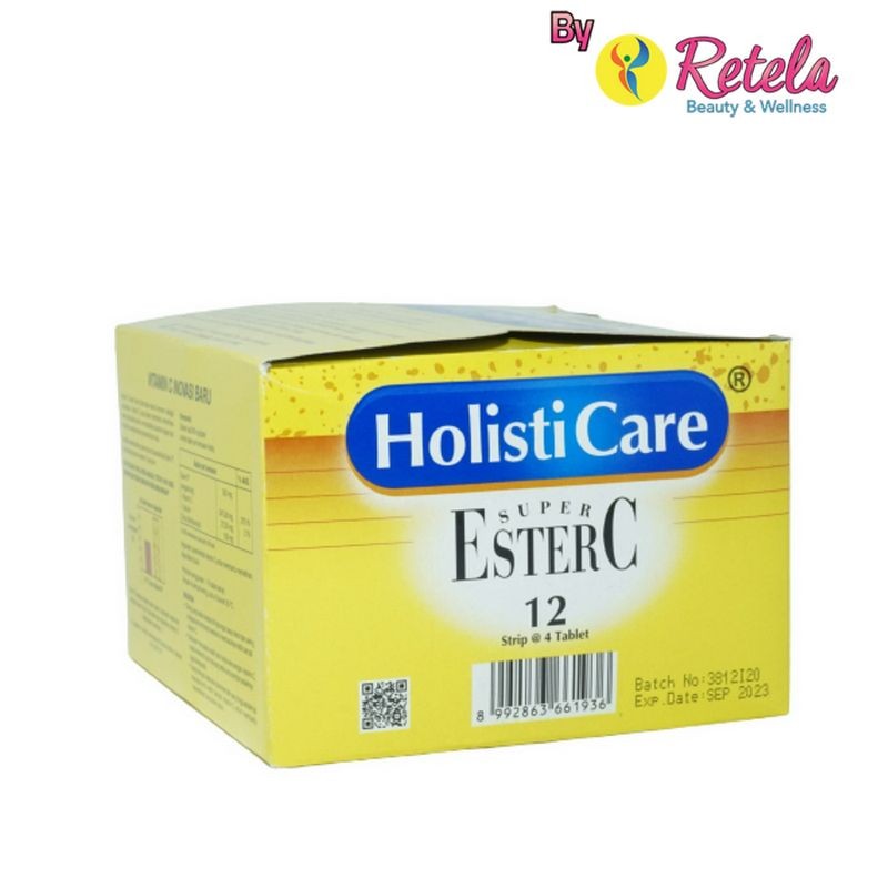 Jual HOLISTICARE ESTER C 1 STRIP 4 TABLET | Shopee Indonesia