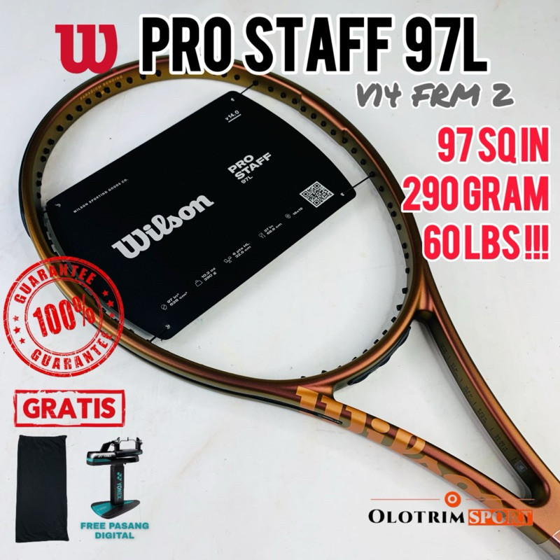 Jual Raket Tenis WILSON PRO STAFF 97L V14 FRM 2 Tennis 100% ORIGINAL WILSON | Shopee Indonesia