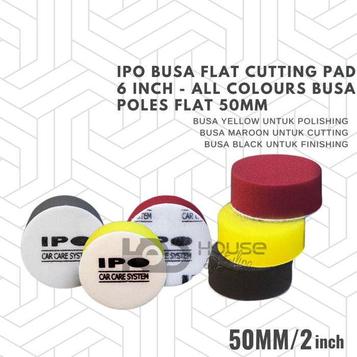 Jual IPO Busa Flat Cutting Pad 2 inch - All Colours Busa Poles Flat ...