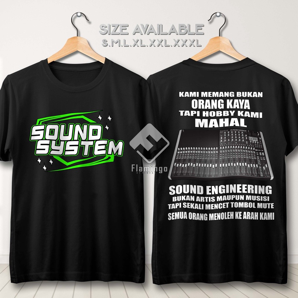 Jual Kaos Sound System Audio OSS Operator Mixer Control Hobi Mahal Baju ...