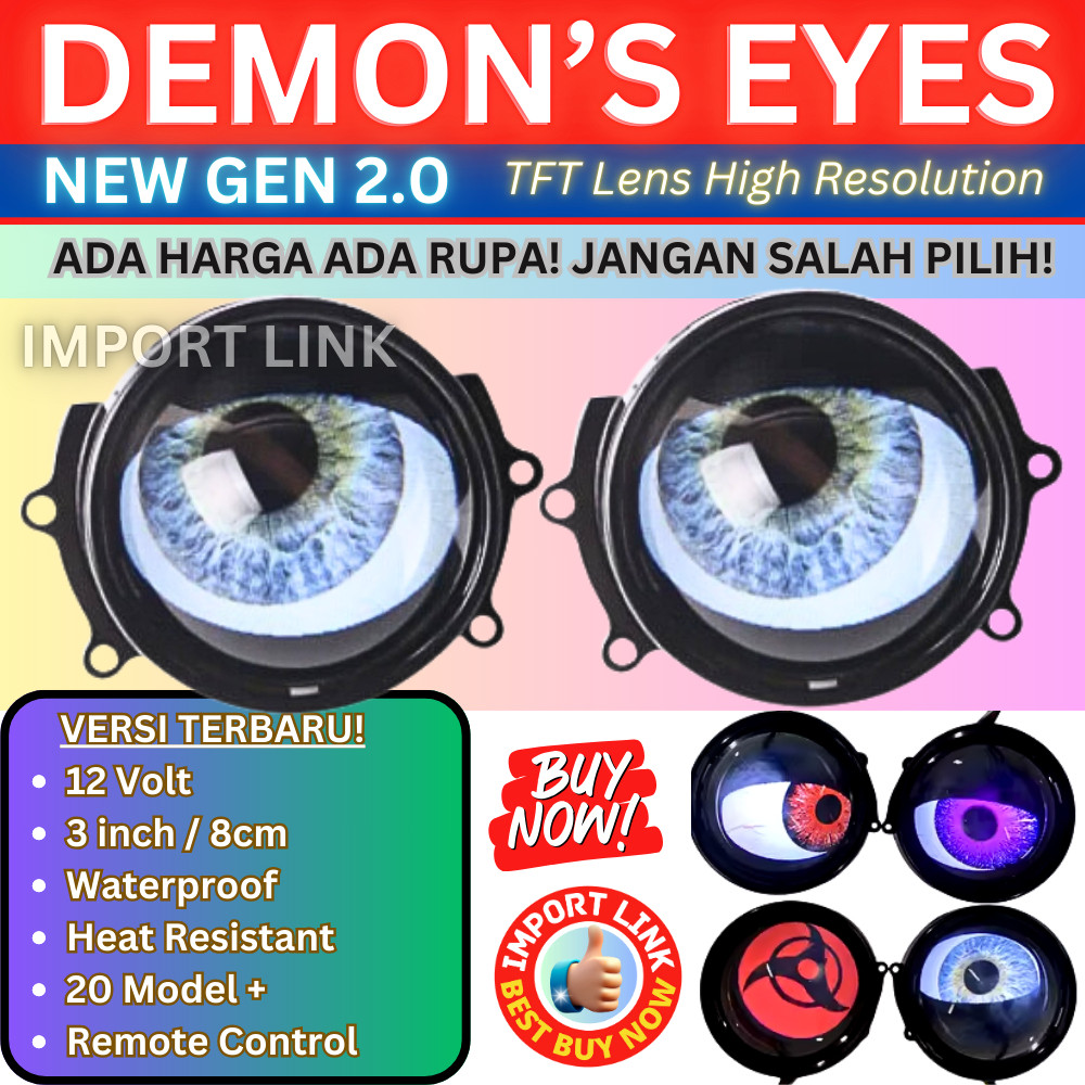 Jual BIG SALE!!! Lampu Led Biled variasi motor Mata Setan Sharingan ...