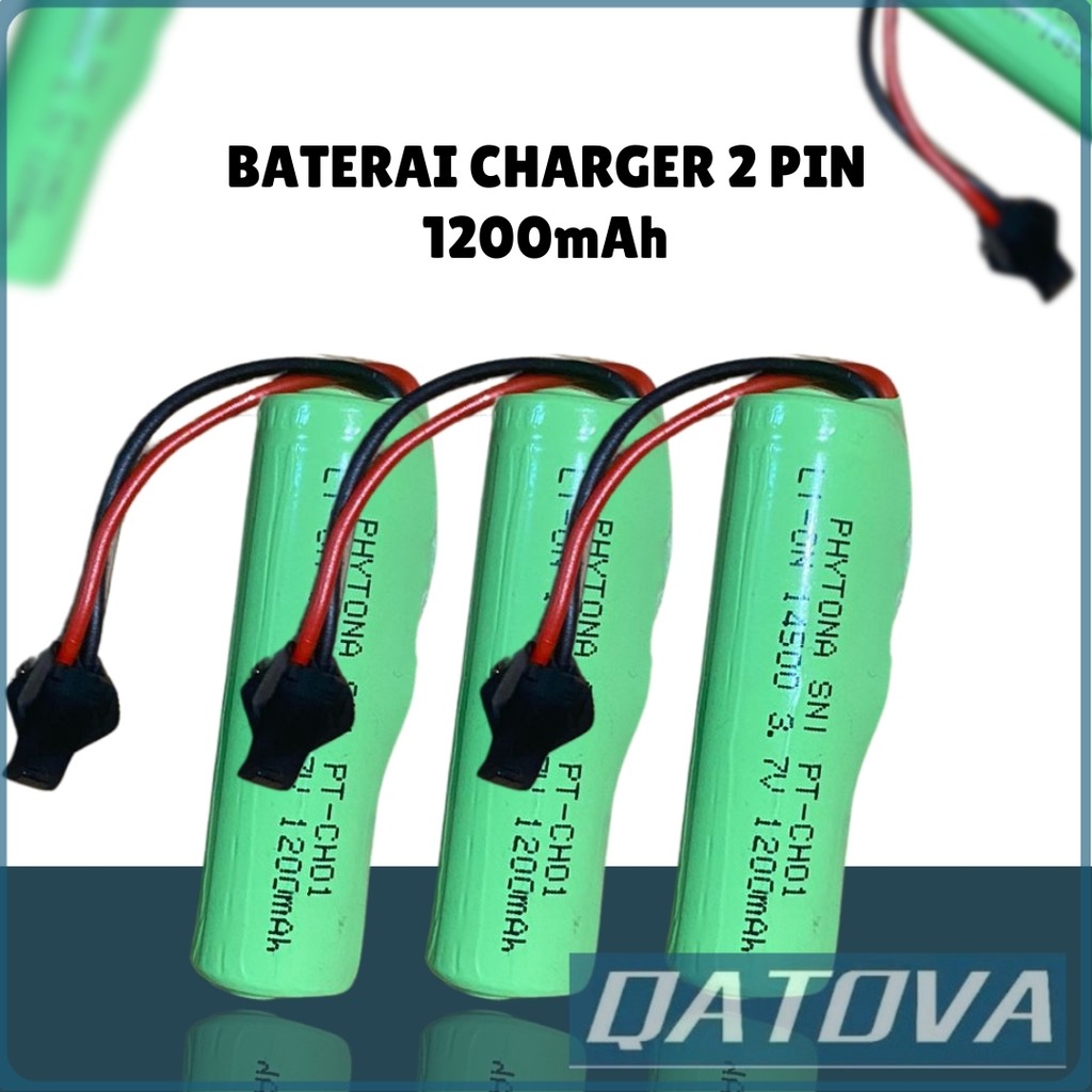 Jual PHYTONA BATERAI CAS RANGKAI 1 Li-Ion 3.7 Volt 1200 Mah 14500 ...