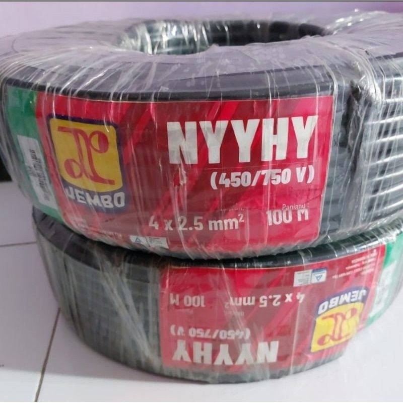 Jual KABEL NYYHY 4X2,5MM 4X2,5 MM 4X2.5MM JEMBO SERABUT 30M METER ...