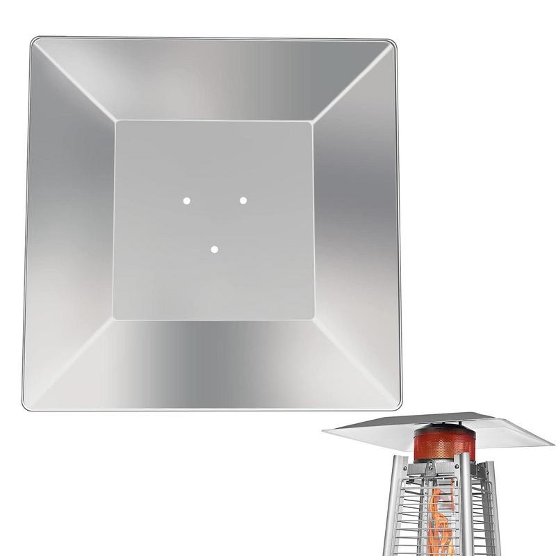 Jual 4 Sided Heater Reflector Shield Pyramid Patio Shield Top With 3 ...