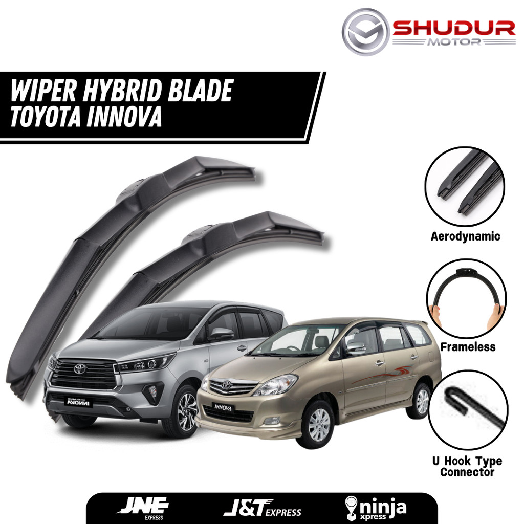 Jual Wiper Hybrid Blade Toyota Kijang Innova / All New Innova / Reborn ...