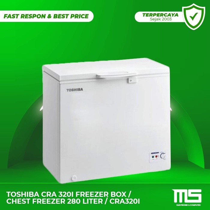 Jual TOSHIBA CRA 320I FREEZER BOX / CHEST FREEZER 280 LITER / CRA320I ...