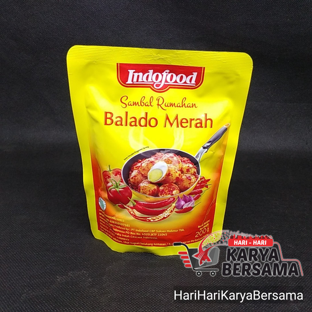 Jual INDOFOOD SAMBAL BALADO MERAH 200GR | Shopee Indonesia