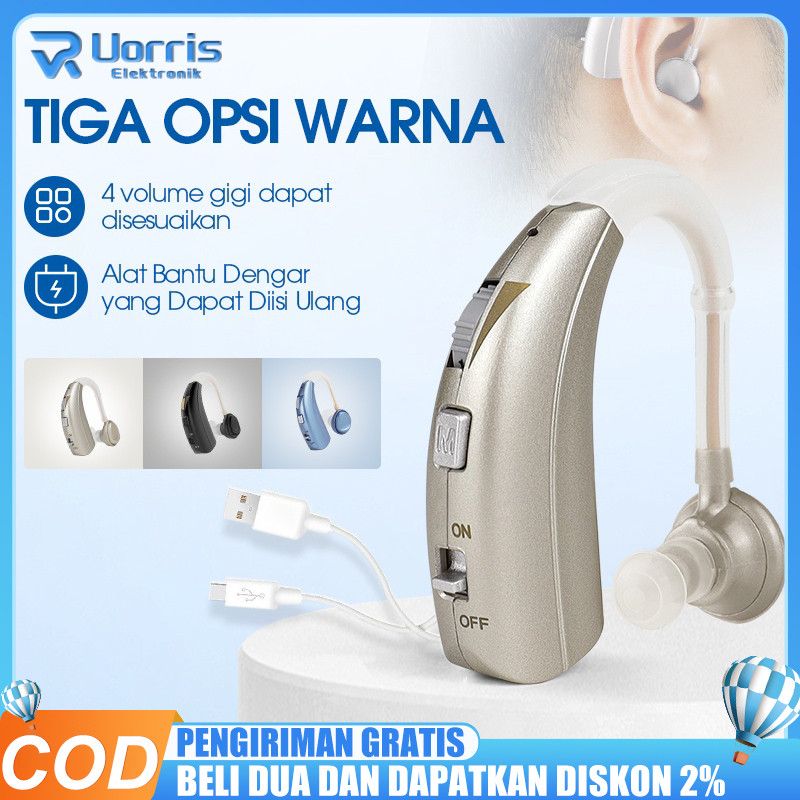 Jual Alat Bantu Dengar rechargeable digital hearing aids wireless asli alat pendengaran telinga ...