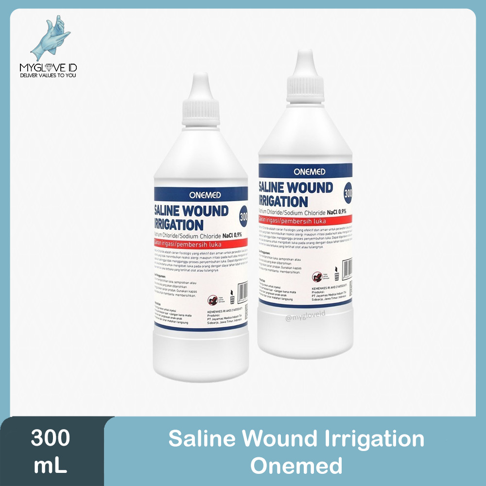 Jual Saline Wound Irrigation Spray 300 ml (NaCl 0.9%) / Cairan Cuci Luka Onemed | Shopee Indonesia