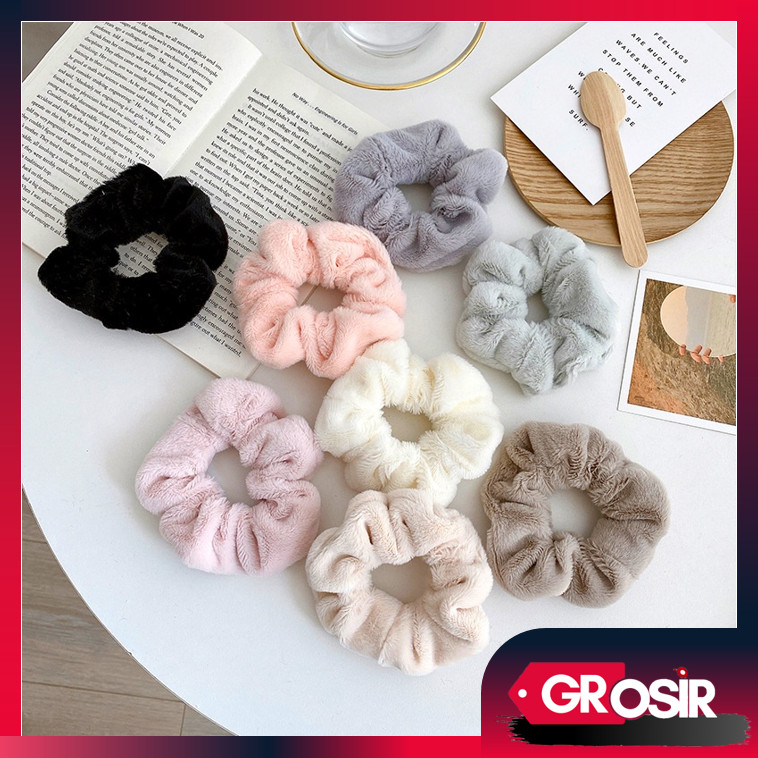 Jual Grosir - F5723 Ikat Rambut Scrunchie Korea / Kunciran Cepol Rambut ...